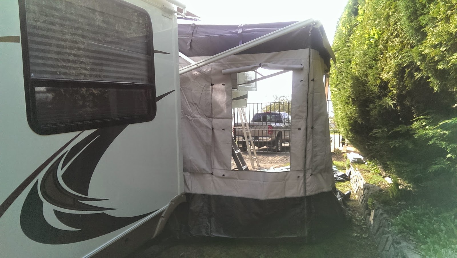 View from the back of the trailer