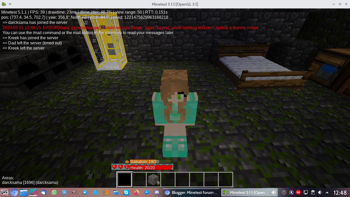 Minetest Fórum e Tutoriais: Comandos básicos minetest