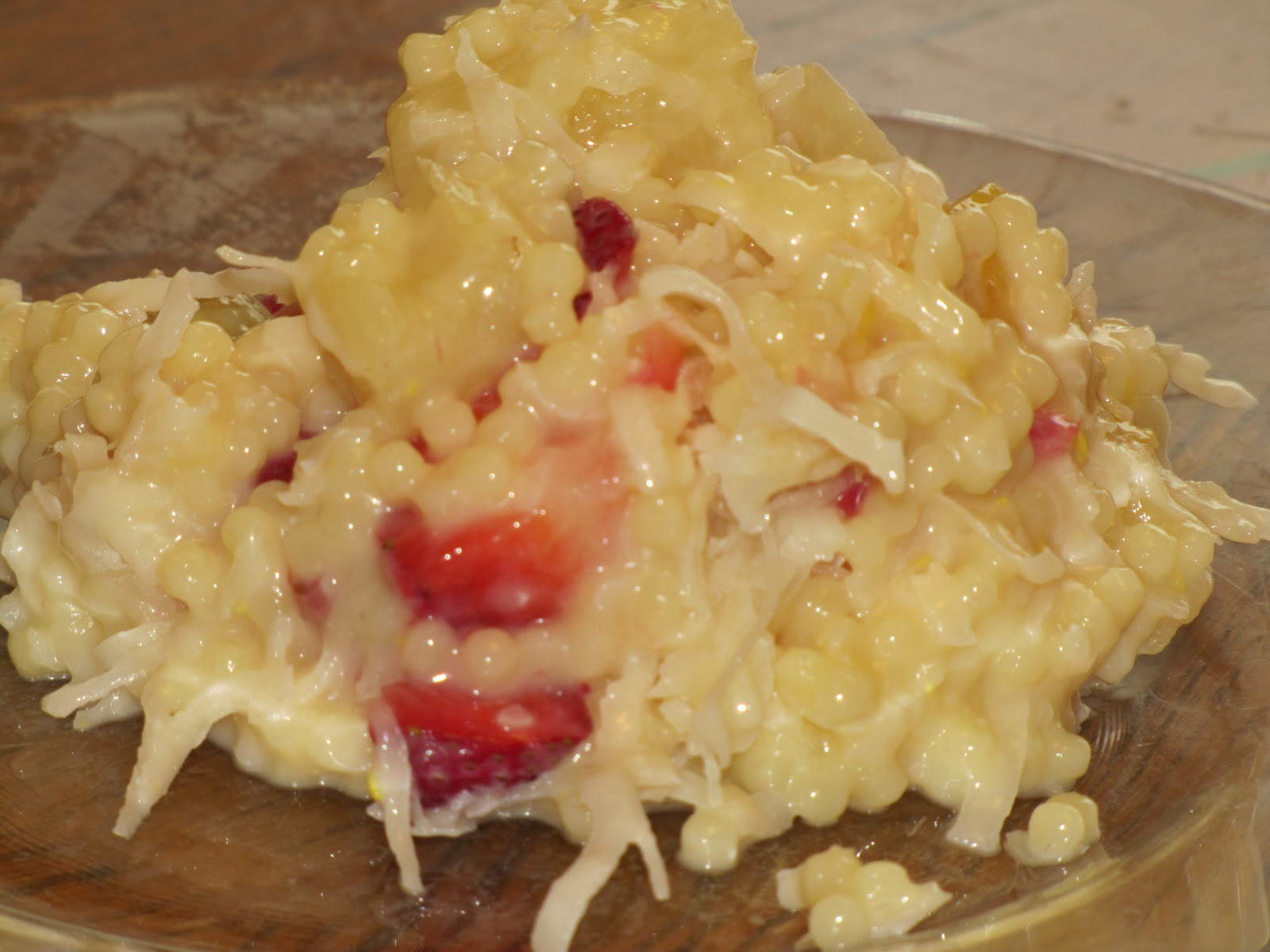 Ziggy foods: Frog Eye Salad with Vanilla Pudding