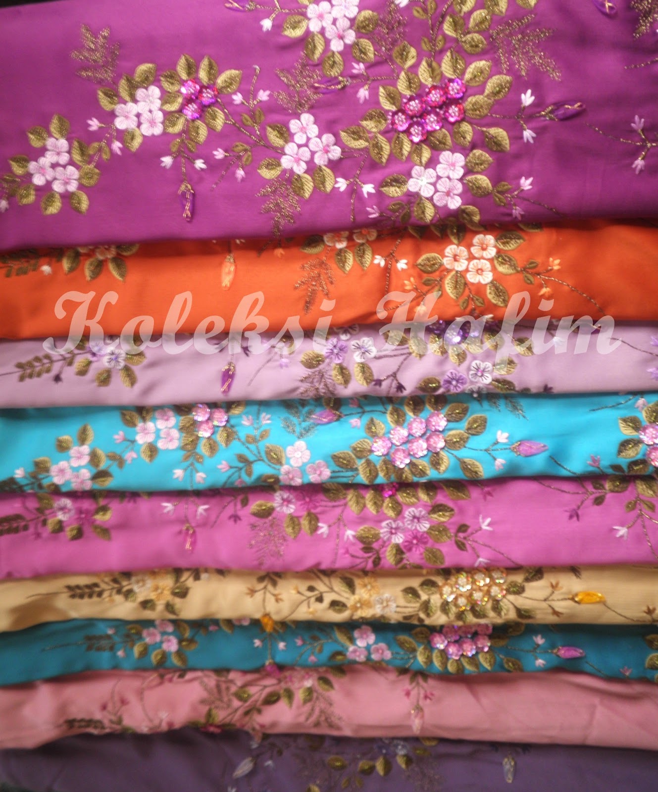 Koleksi Hafim: Kain Sulam Tulip