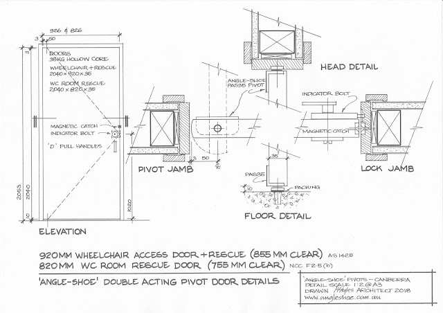 Simple Pivot Hinges: RESCUE HARDWARE / HOLLOW CORE TOILET DOORS