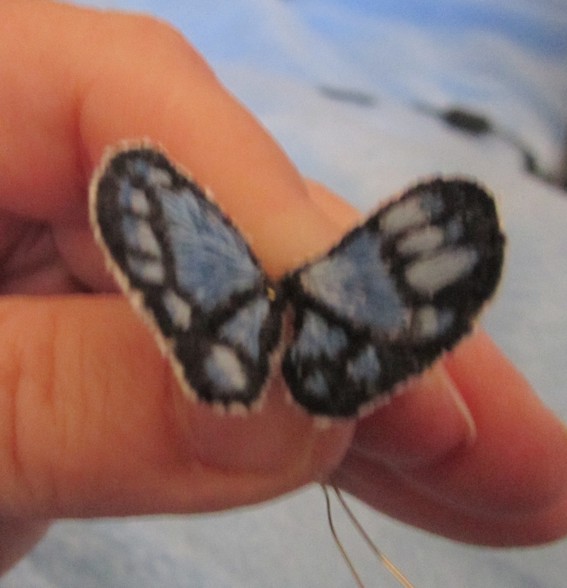 Ravings of a Mad Crafter: Stumpwork Butterfly Finished and Bobbin Lace ...