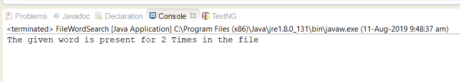 How to read a text file and search any specific word in java | SKPTRICKS