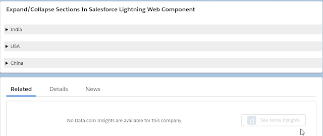 Salesforce Code Crack: Expand/Collapse Sections In Salesforce Lightning Web Component(lwc)