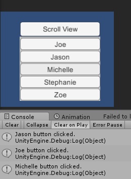 Greg and a duck: Unity UI - Dynamic Buttons and Scroll View