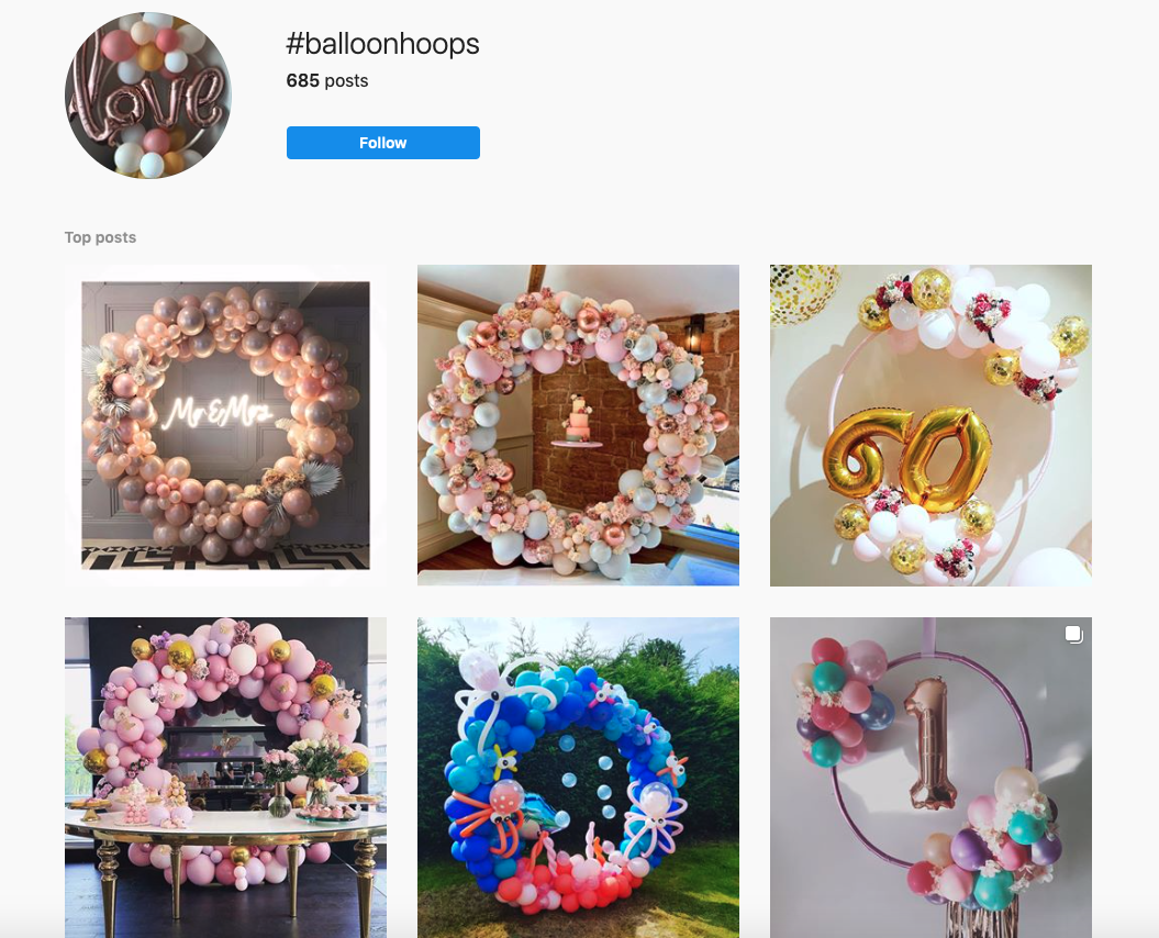 The Very Best Balloon Blog: Hoops, Beautiful Hoops! - Inspiring Design ...