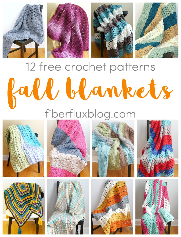 Fiber Flux: Fall Blankets! 12 Free Crochet Patterns