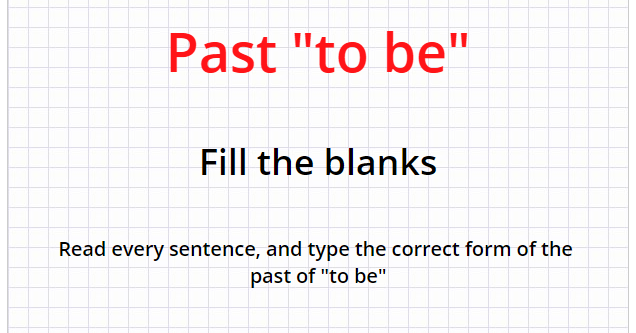 SENTENCES WITH WAS - WERE | ENGLISH LANGUAGE RESOURCES FOR ENGLISH ...