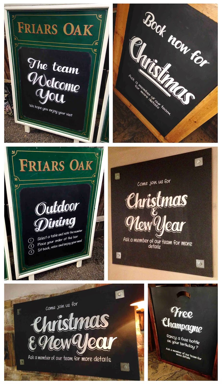 Pub Chalkboard by Ollie Stone: Chalkboard and blackboard signage.