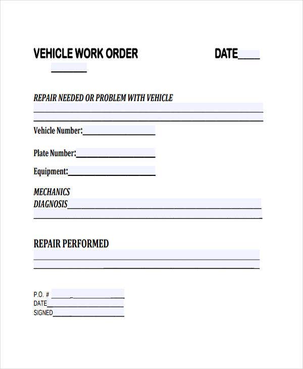 Format Of Work Order Letter - Invoice Template