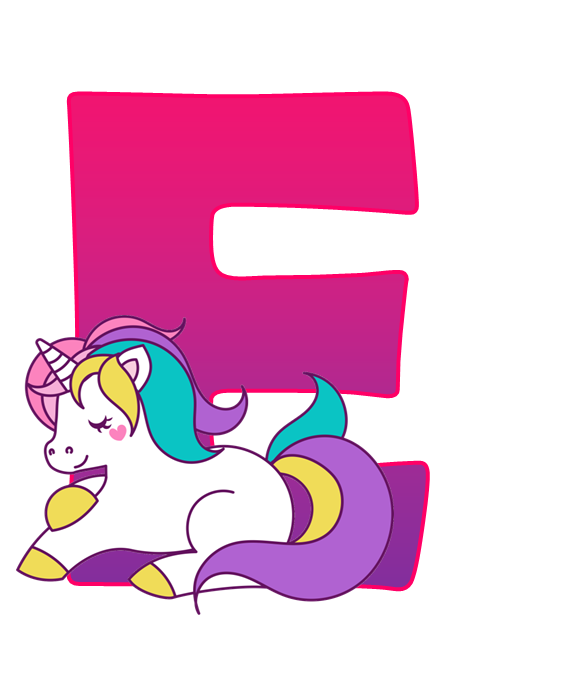 Kits imprimibles gratis : Abecedario y números Unicornio