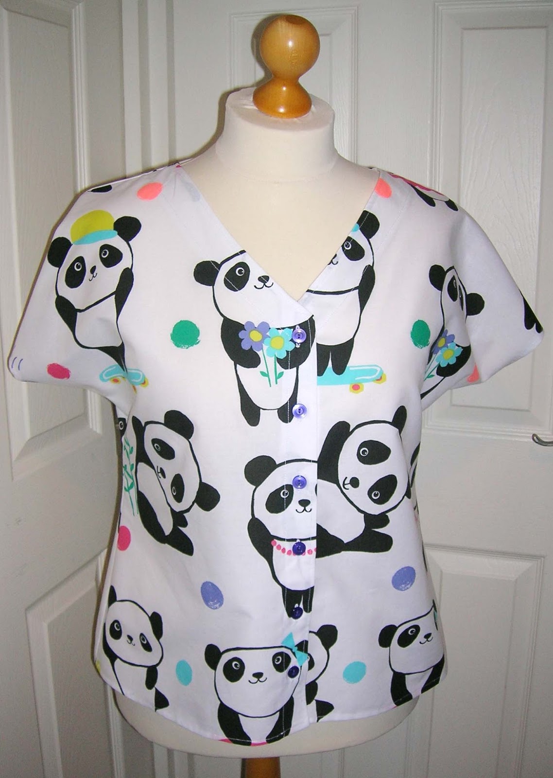 Sew Ruthie Style: Panda Print PJ Top