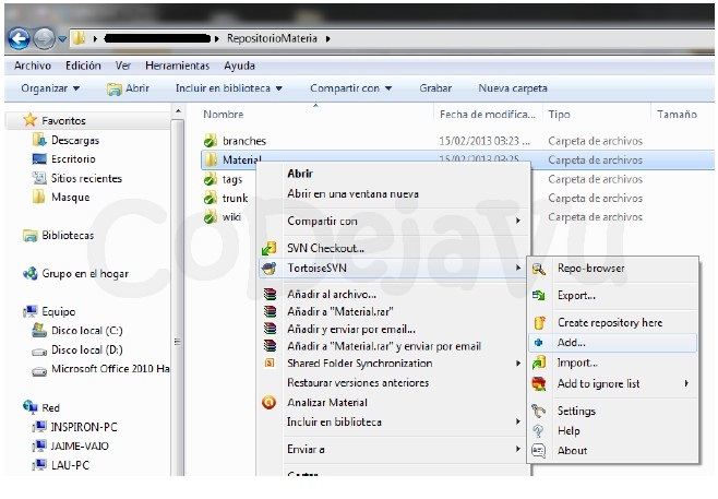CoDejaVu: Control de Versiones con TortoiseSVN