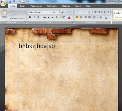 Putri's Blog: Cara membuat background pada lembar kerja MS Word