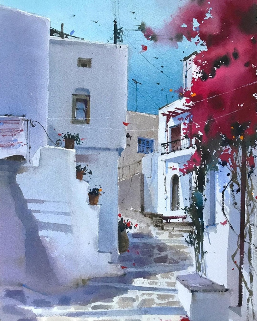 Artist Blanca Alvarez | Watercolor - ArtLiveAndBeauty - Masterpieces of ...