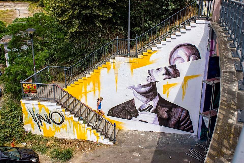GRAFFITI COLLECTION IDEAS: Graffiti on Street Stairs by Inoexpo