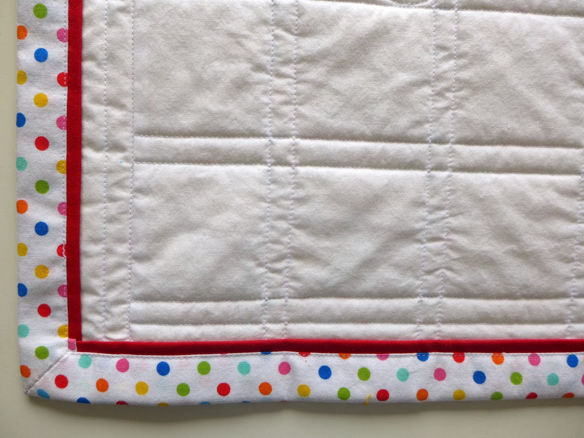 Colour Blocks Baby Quilt Completed