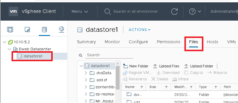 Knowledge Area: vCenter Add Virtual Machine From Datastore