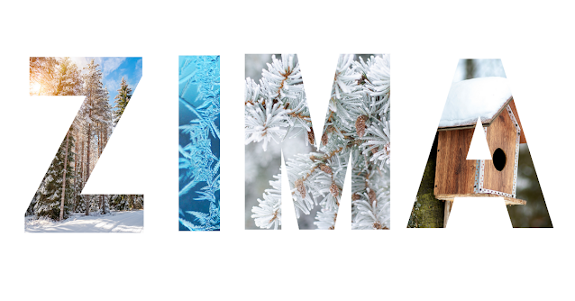 Nauczycielskie zacisze: ZIMA - napis na gazetkę