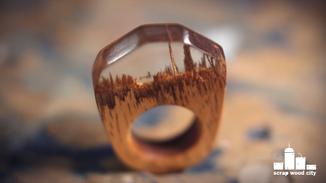scrap wood city: How to make an epoxy resin and wood ring