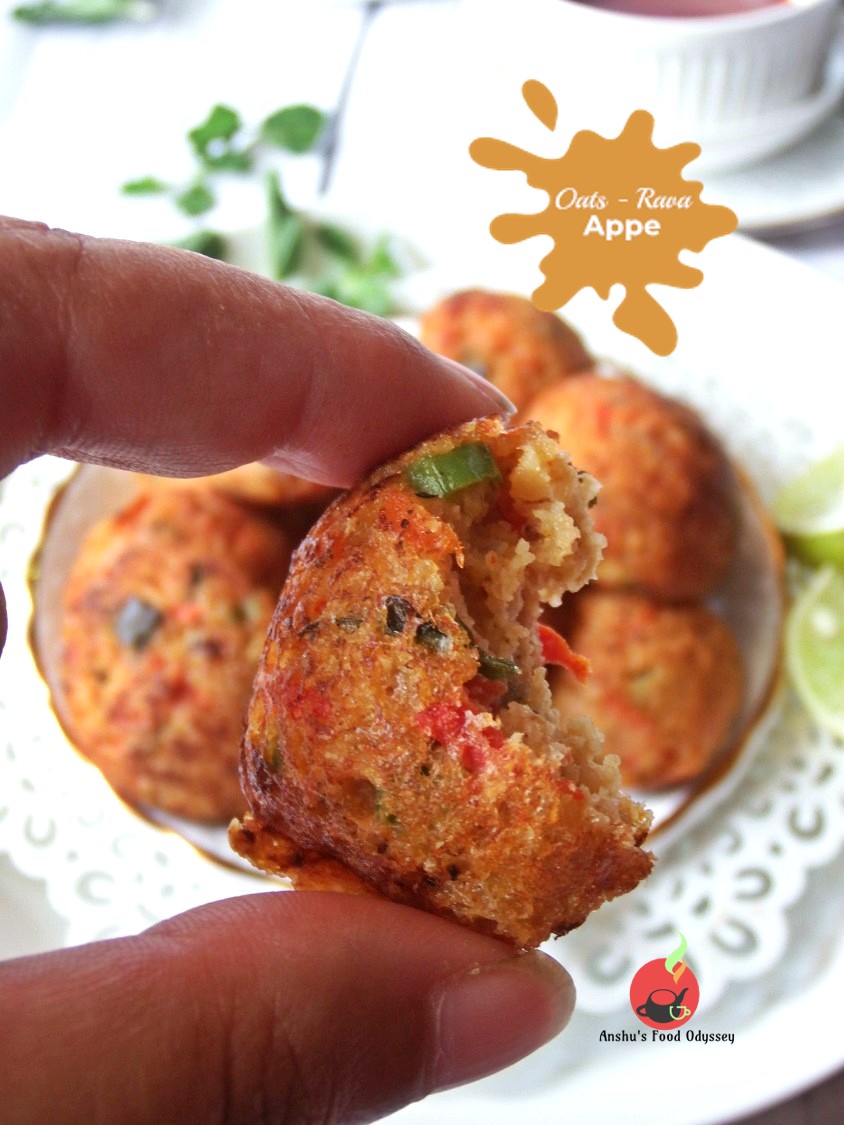 Oats and Rava Veggie Appe [Appam | Paniyaram]
