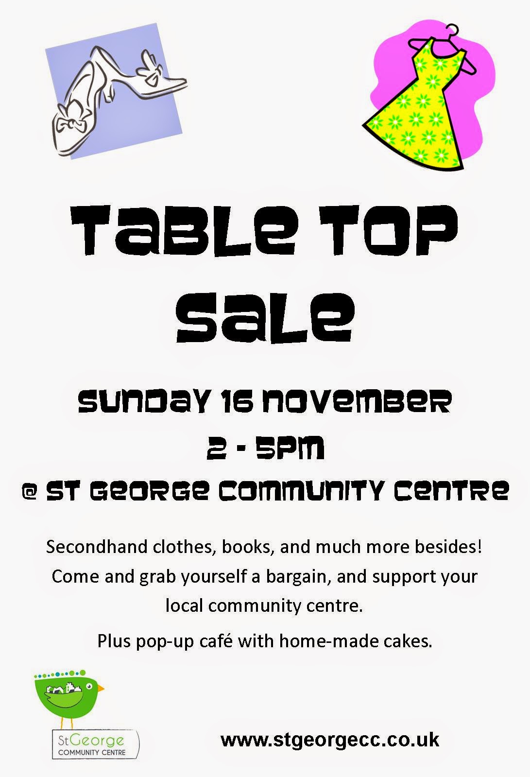St George Community Centre: Table Top Fundraiser for the Community Centre
