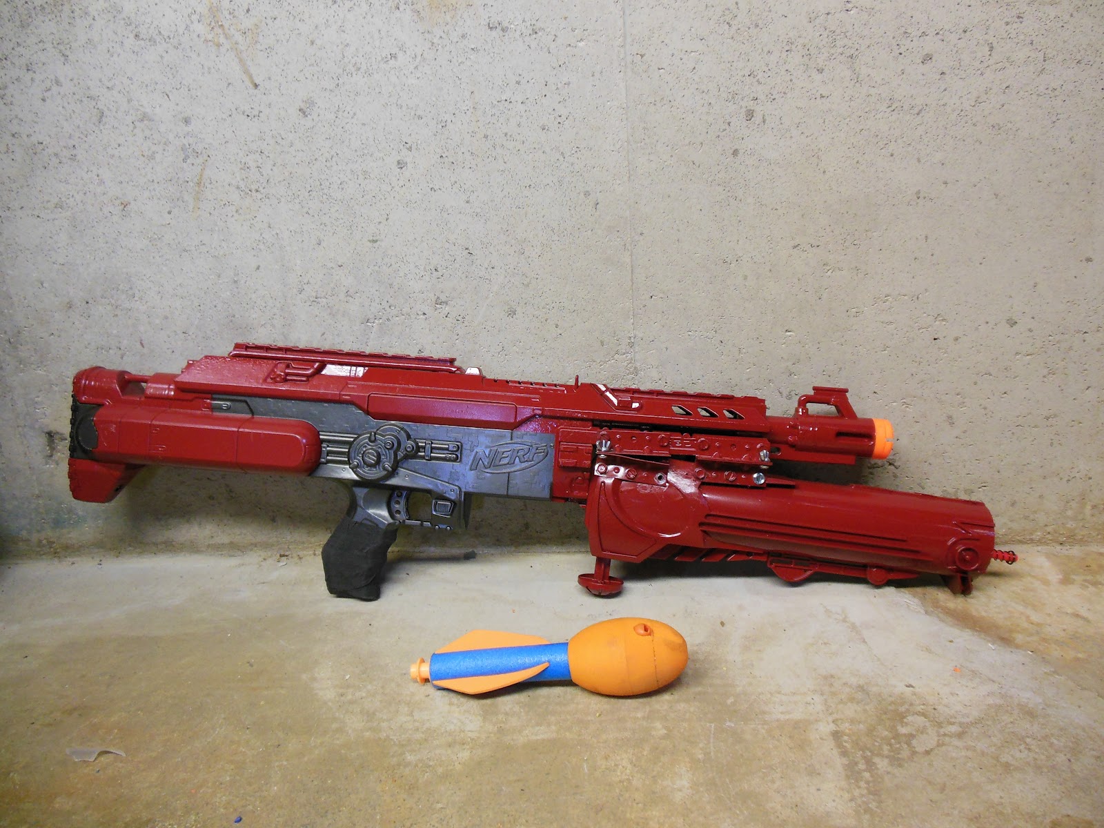 Lasagna678 Nerf Mods: Stampede with Interchangeable Grenade Launcher ...