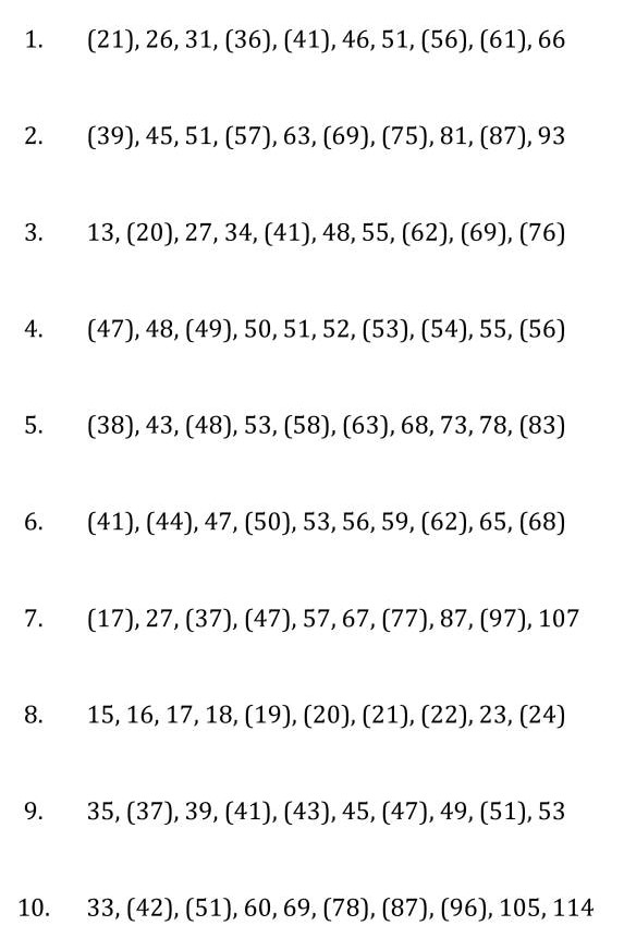 Centro de Adultos Rubielos de Mora: COMPLETA LAS SERIES NUMÉRICAS