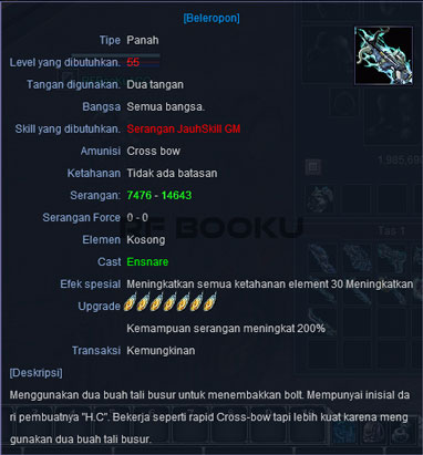 Damage Semua Senjata Relic Level 55 +7 RF Online