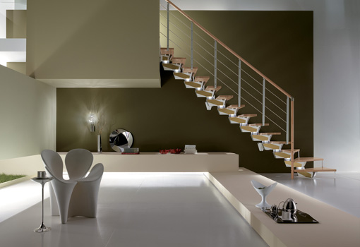Modern homes interior steps designs ideas.