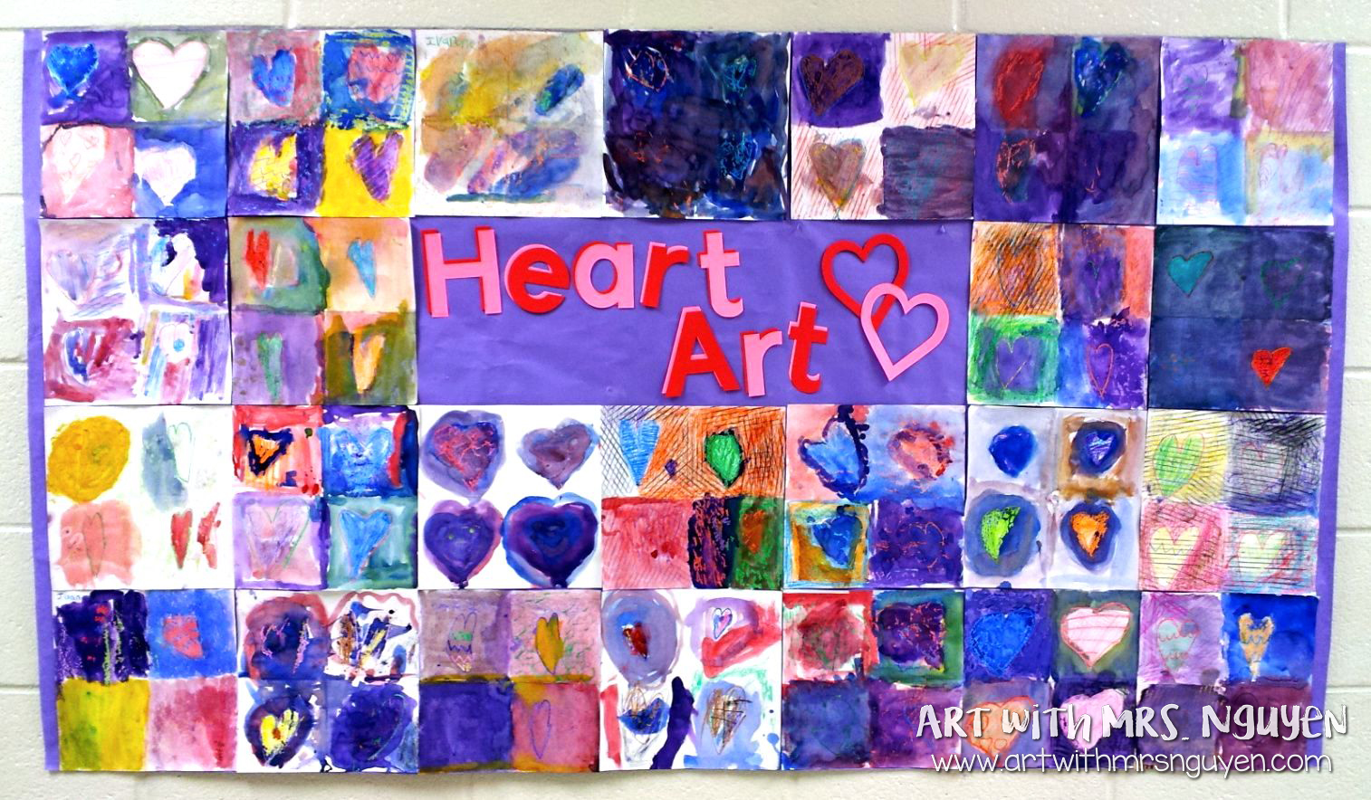 Jim Dine Hearts (1st) | Art with Mrs. Nguyen