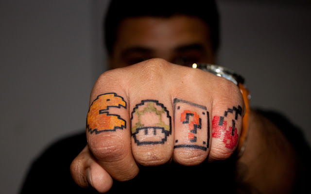 Tattoos Designs, Pictures And Ideas: Geek Tattoos On Fingers