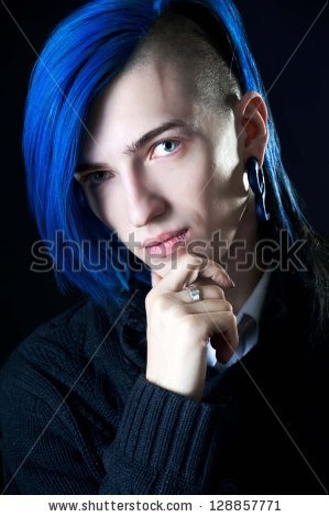 All About Hair For Men: BLUE HAIR COLOUR FOR MEN