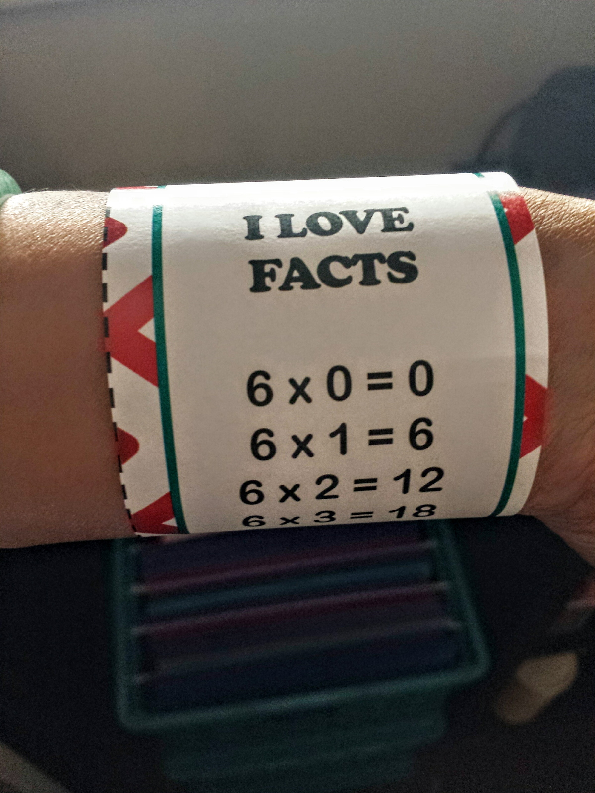 I LOVE MULTIPLICATION FACTS Bracelets