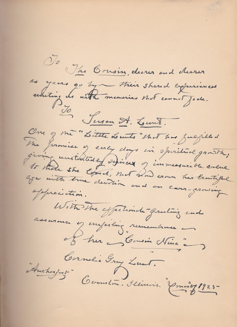 Under Every Tombstone: THE FIRST LADY OF EVANSTON - Cornelia Gray Lunt ...