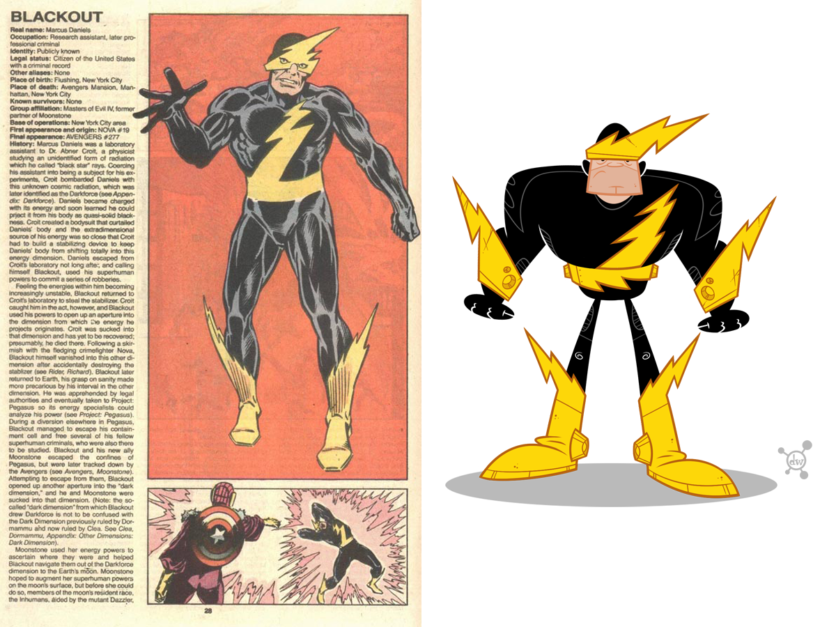 The Official Handbook to the Marvel Universe - REDUX Edition: BLACKOUT ...