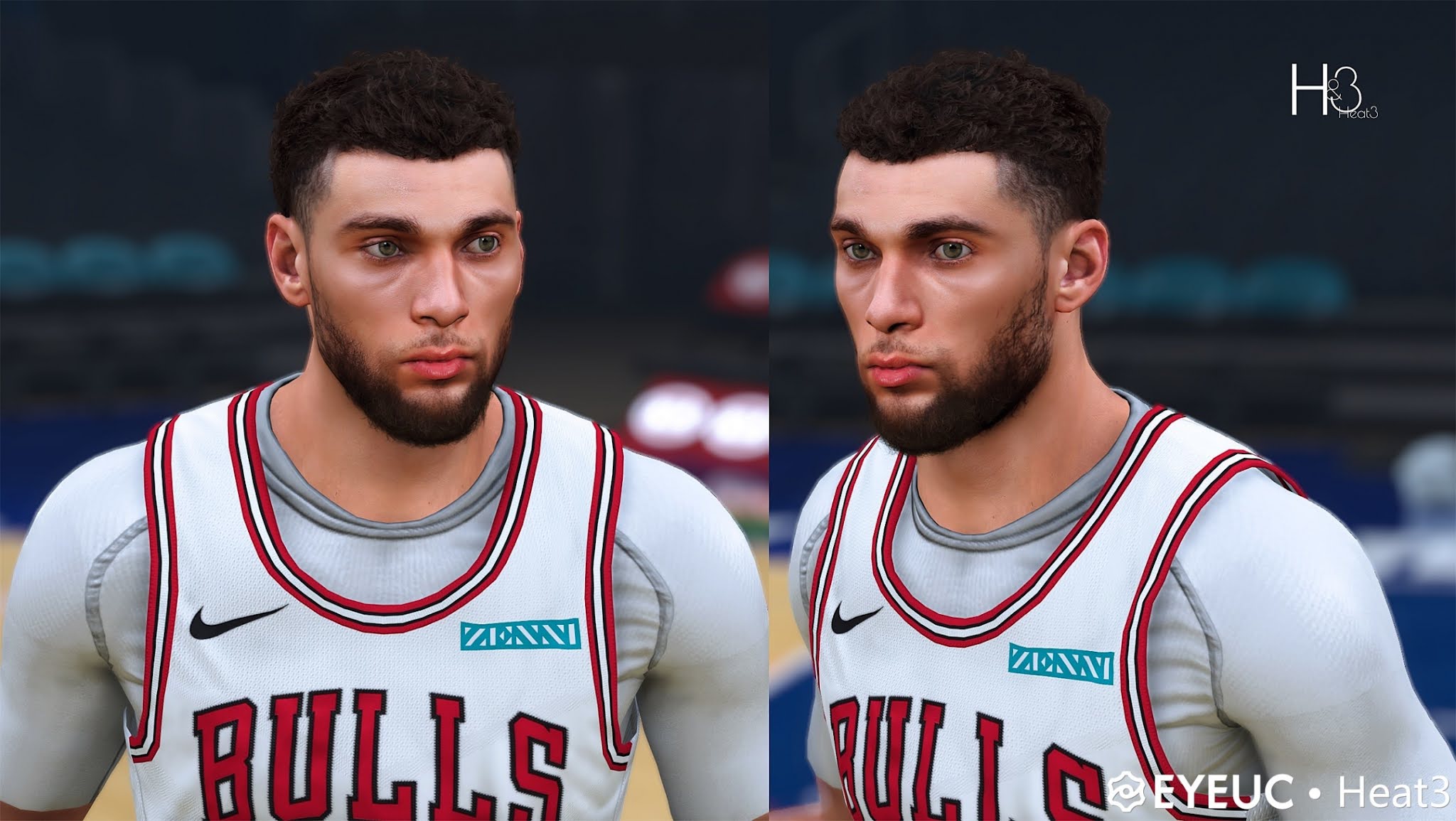 NBA 2K22 Zach LaVine Cyberface and Body Model by Heat3 - Shuajota: NBA ...