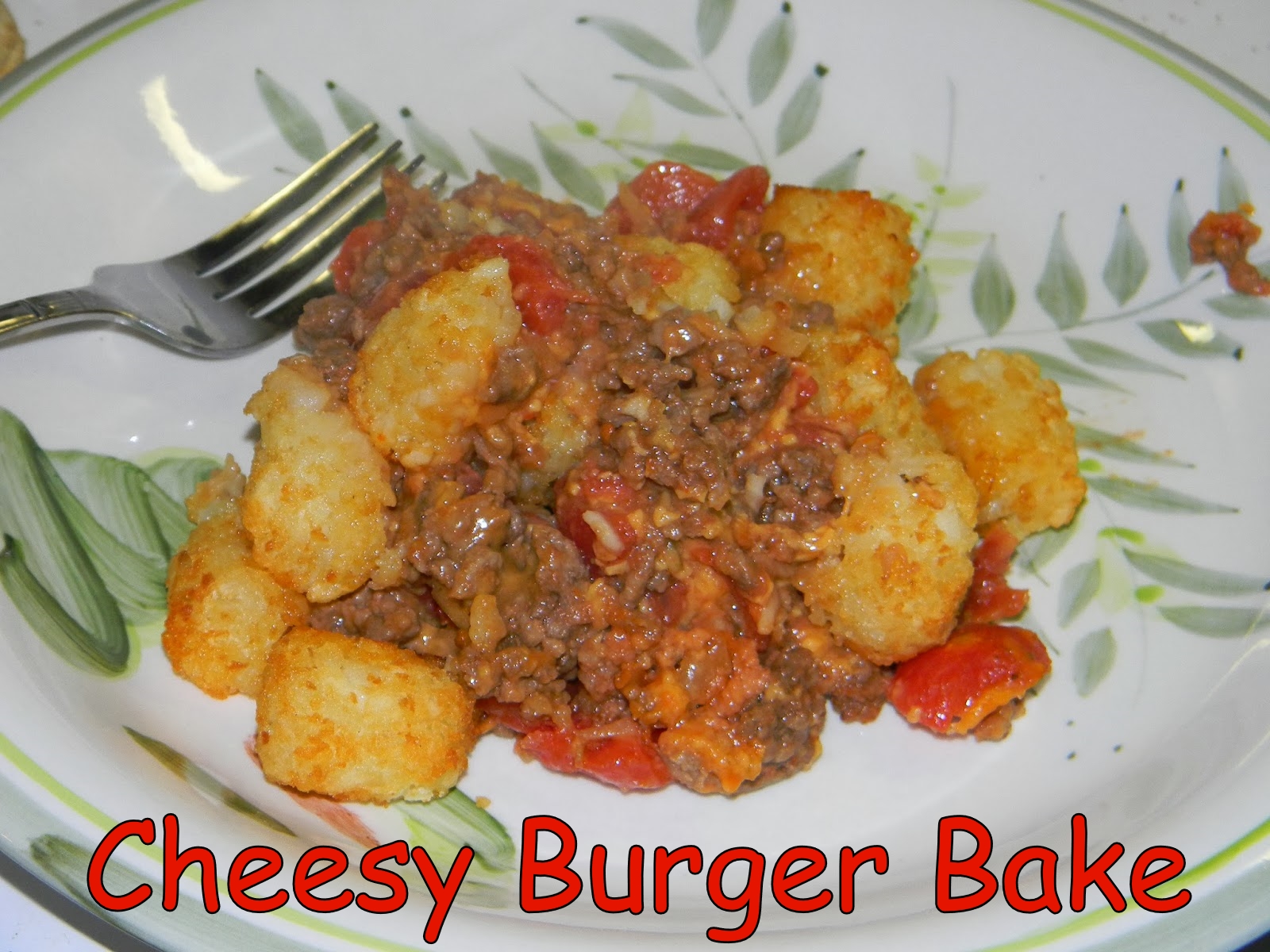 Growing to Four: Cheesy Burger Bake