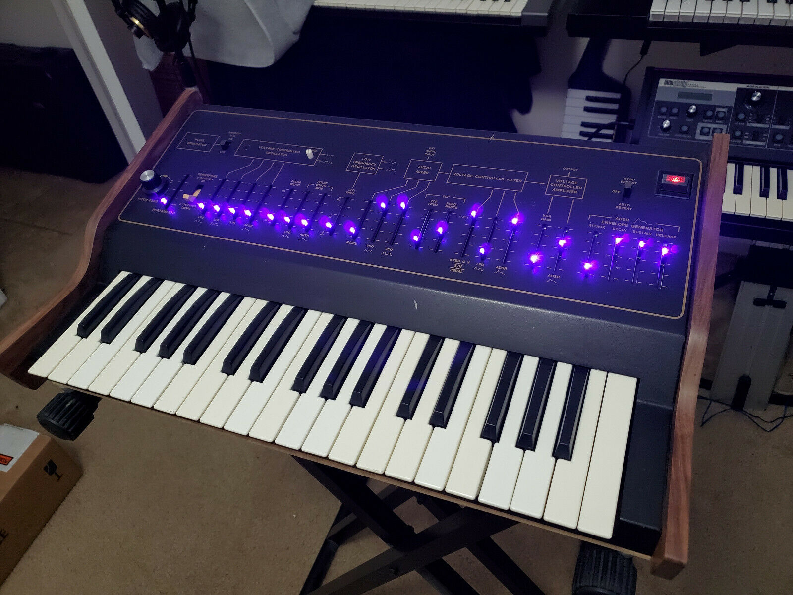 MATRIXSYNTH: ARP AXXE w/ Purple LEDs