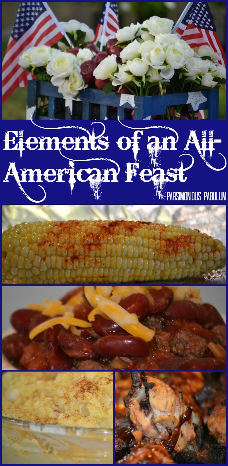 Parsimonious Pabulum: Easy Epicure: Elements of an All-American Feast