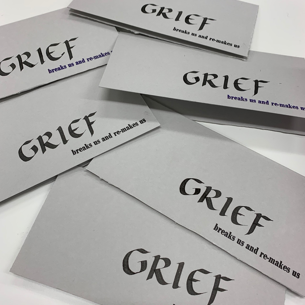 Paper Ponderings: Grief cards