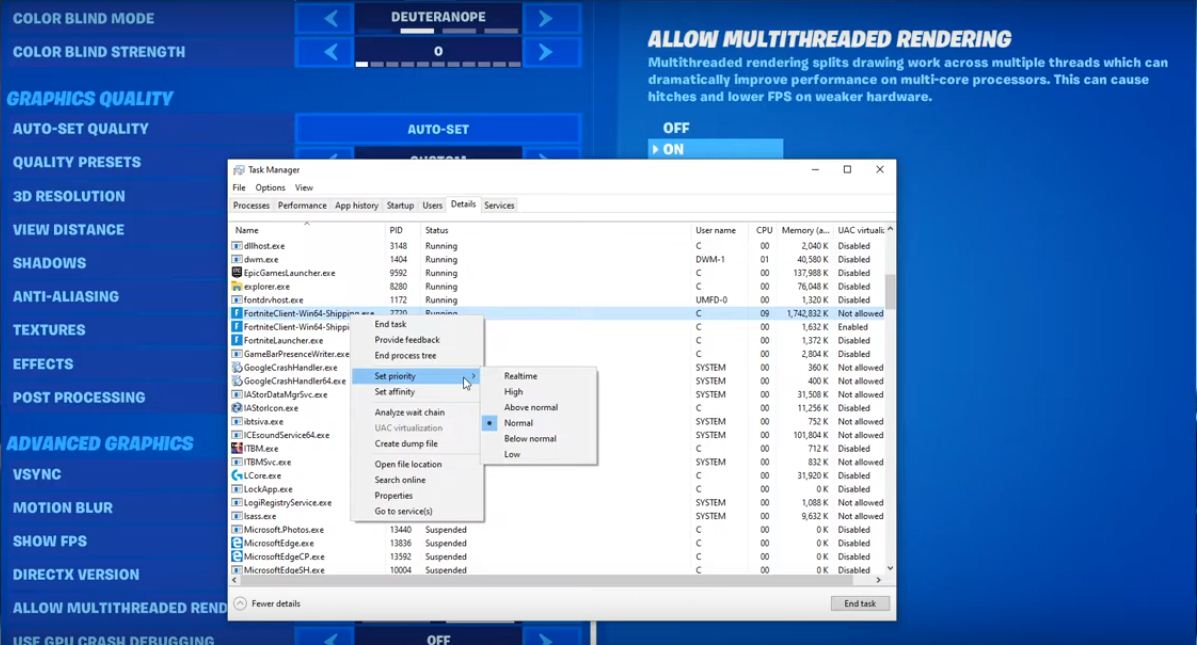 Settings to Improve Fix Fortnite Season 3 Frame Rate Drops