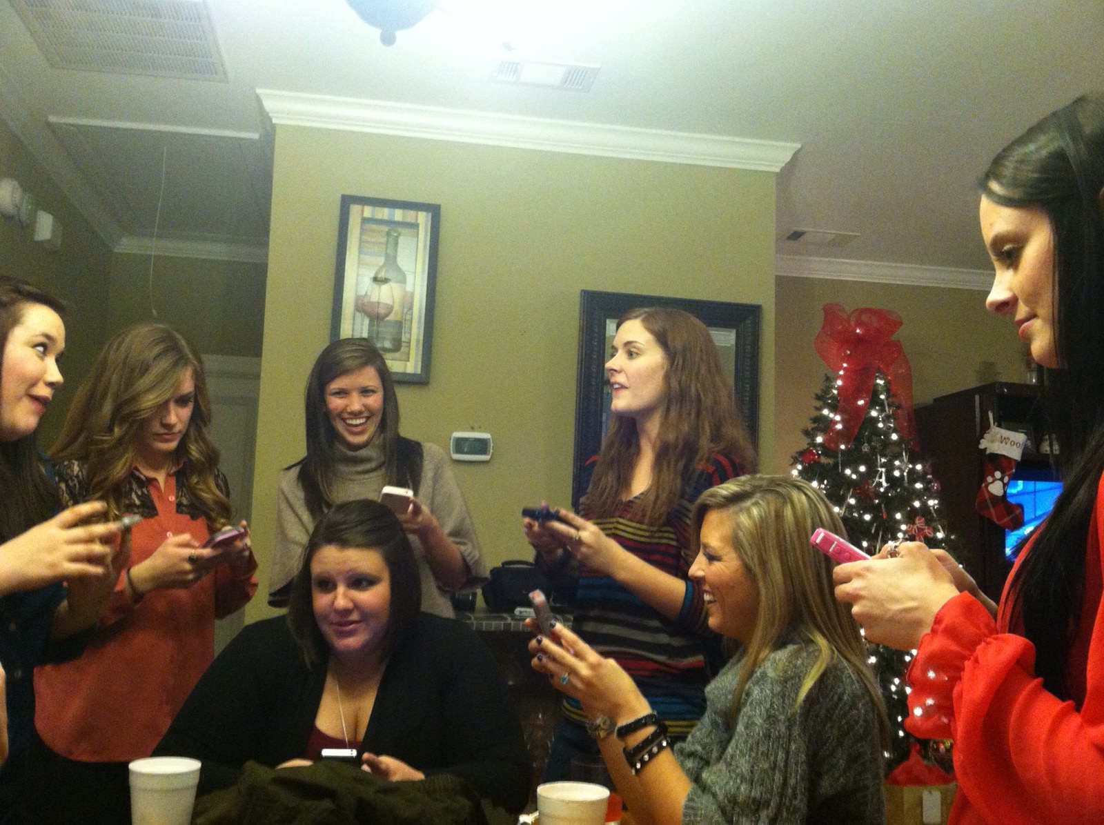 Just a Small Town Girl...: Girls Christmas party.
