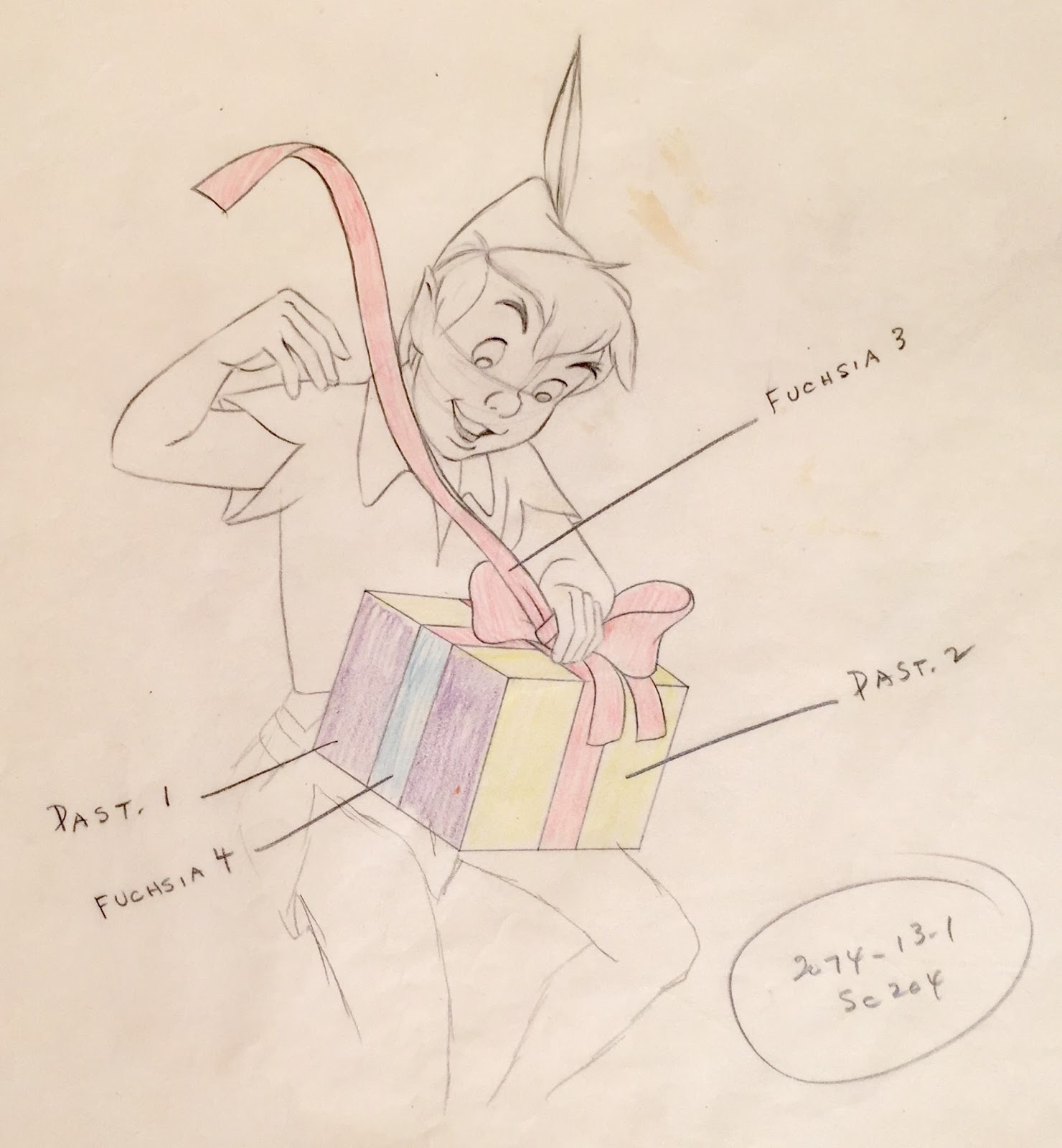 Animation Collection: Original Production Animation Drawing of Peter ...