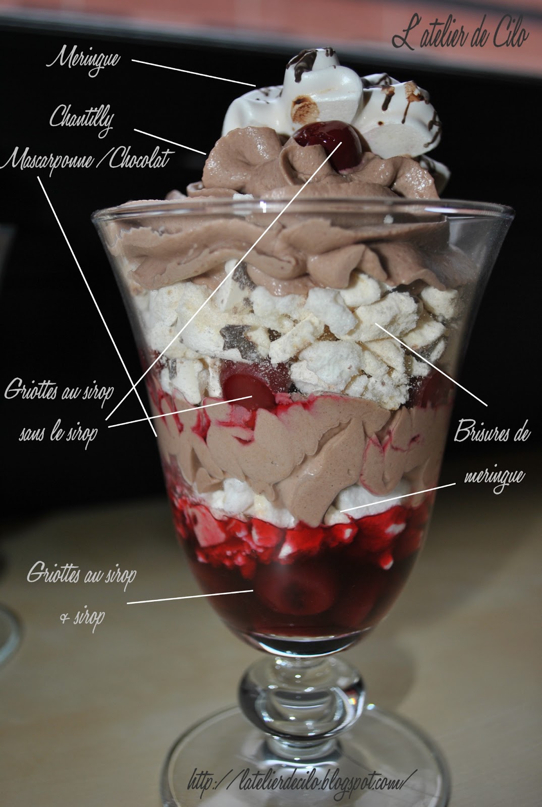 L'atelier de Cilo: Trifle meringue/ griottes / chantilly mascarpone ...