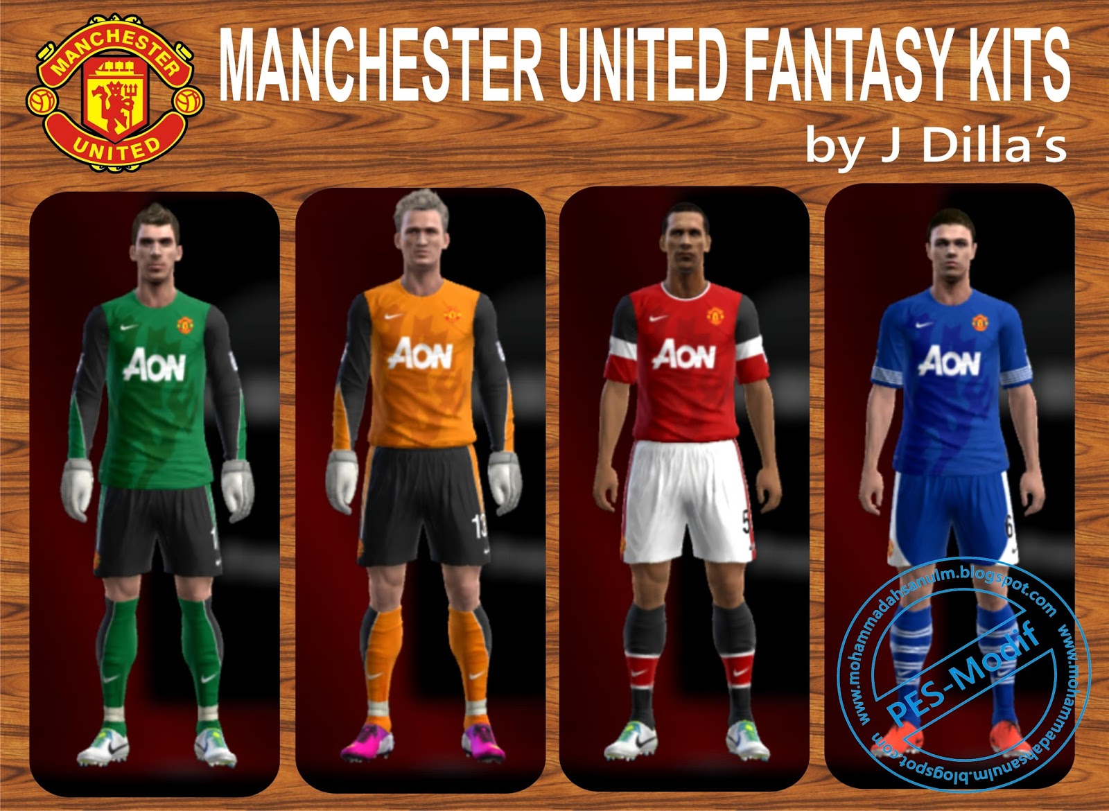 pes-modif: Manchester United Fantasy Kits by J Dilla's