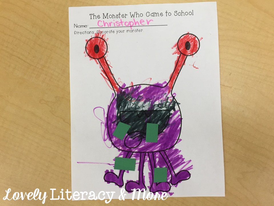 Lovely Literacy & More: The Monster Who Came to School