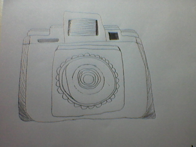Desenhos das meninas mori: Como desenhar uma câmera fotográfica