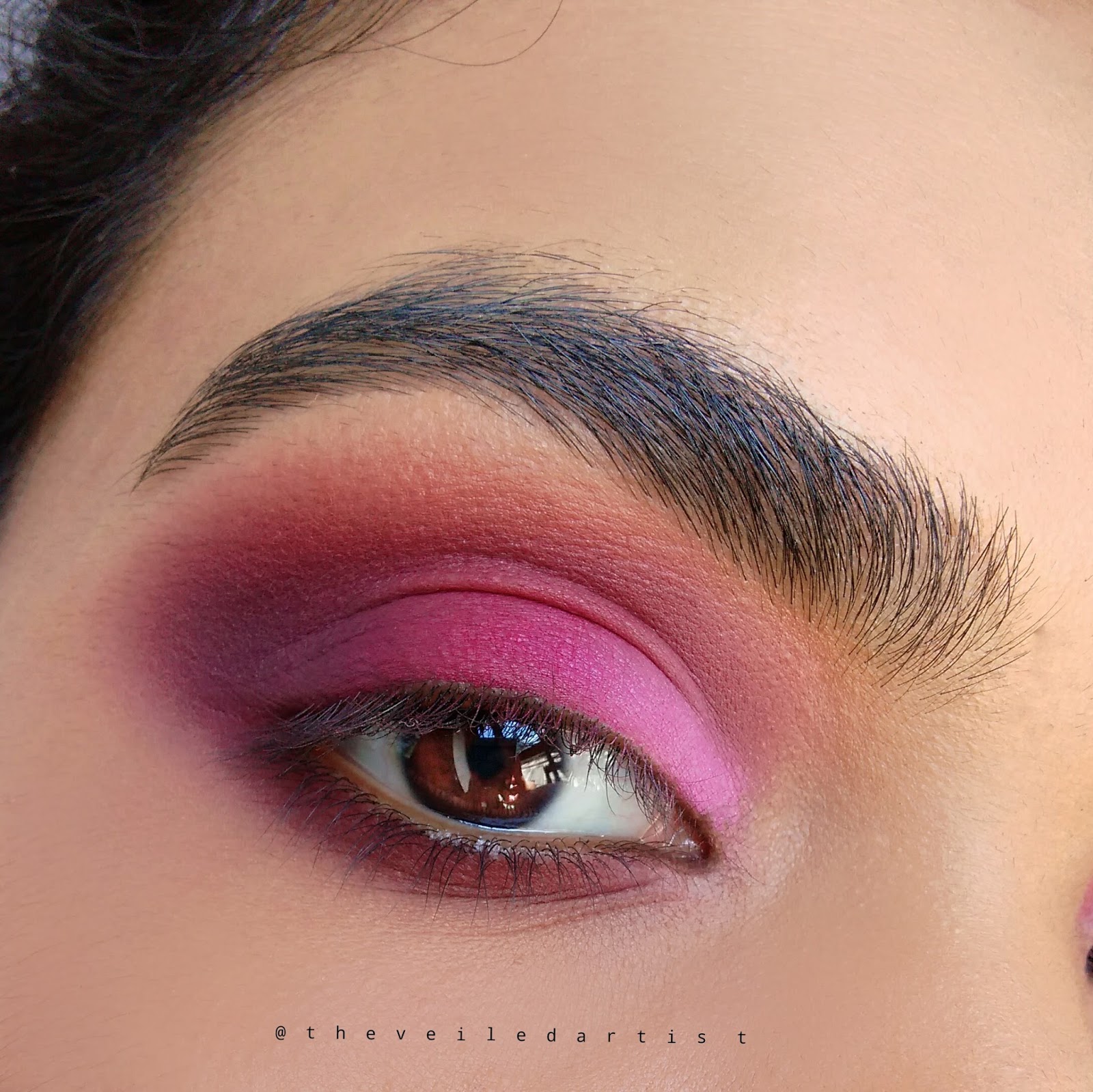 All Matte Pink Ombre Eyeshadow Tutorial - The Veiled Artist