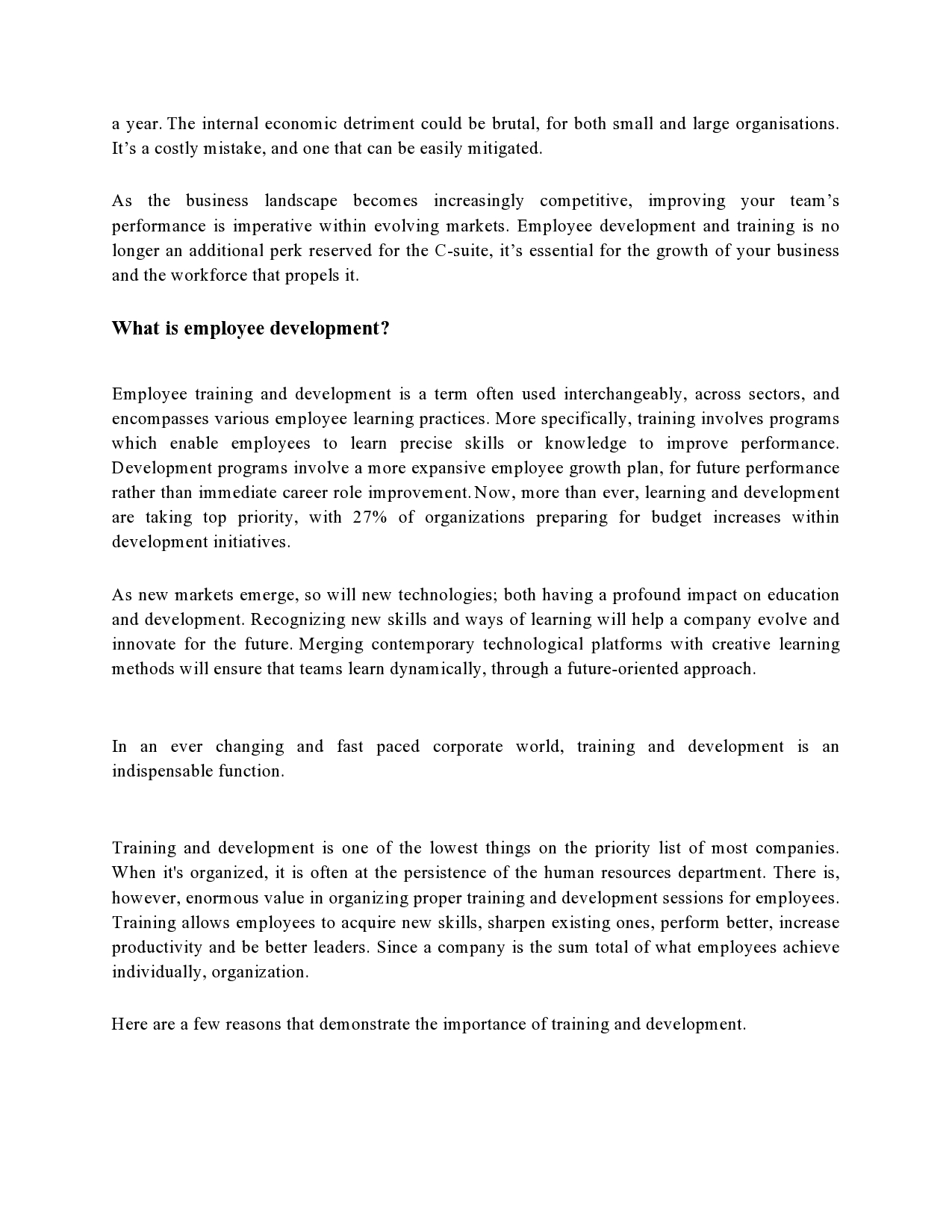 Training And Development training-and-development